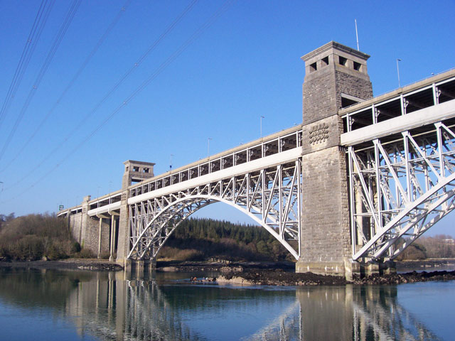 Robert Stephenson’s Aerial Tubeway (Britannia Bridge, Menai Strait ...